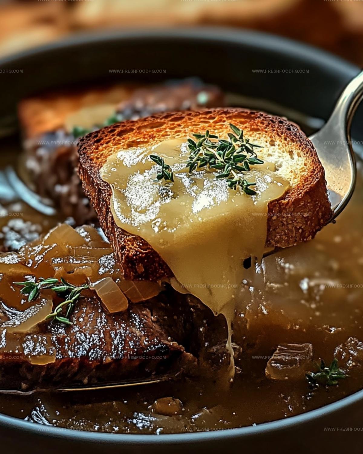 Easy French Onion Short Rib Soup Recipe With Tasty Gruyere Toast ...
