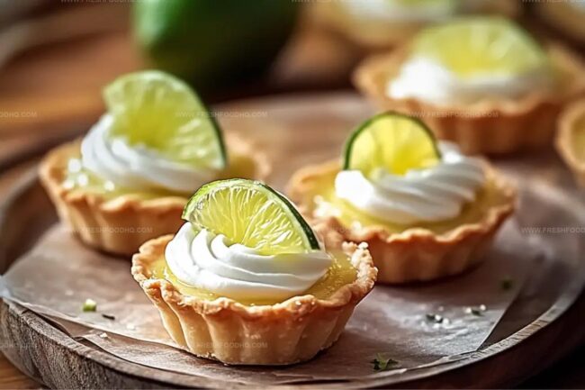 Zesty Key Lime Pie Tartlets Recipe: Sweet Mini Delights - Fresh Food HQ