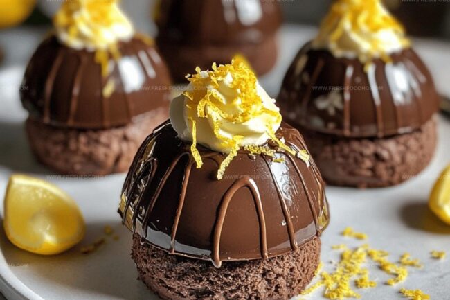 The Magic of Chocolate Lemon Mousse Dome Recipe: Sweet Zesty Joy ...