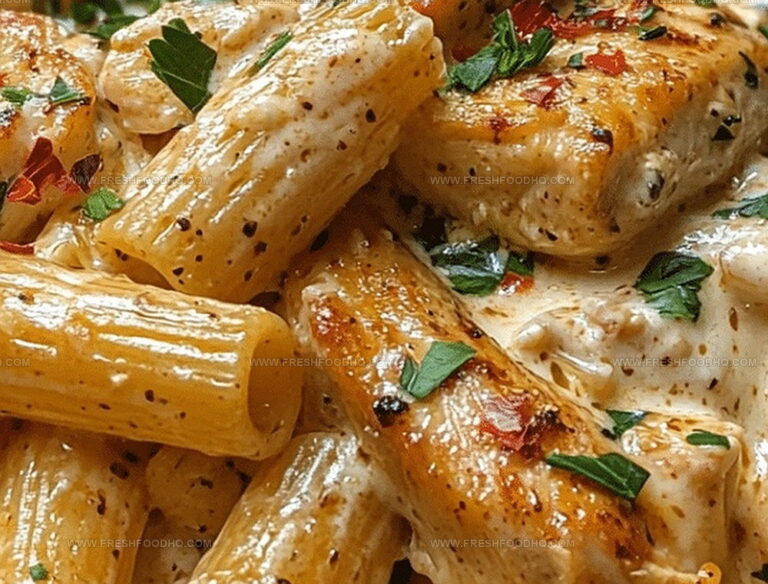 The Dreamiest Creamy Chicken Penne Pasta Recipe Ever Made - Fresh Food HQ
