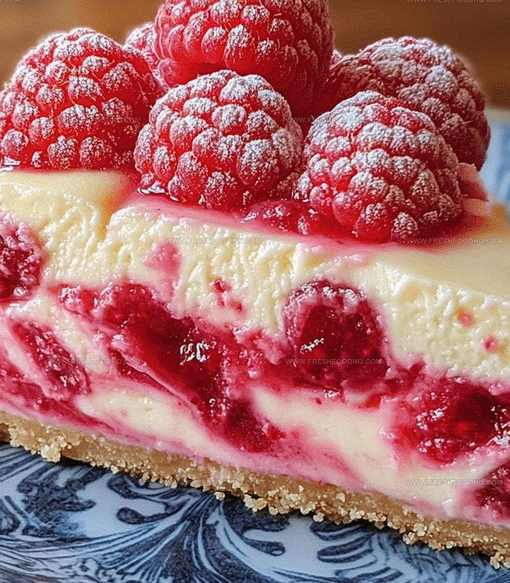 Dreamy Raspberry Ripple Cheesecake Slice Recipe for Sweet Bliss - Fresh ...
