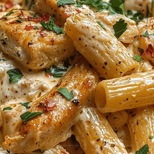 The Dreamiest Creamy Chicken Penne Pasta Recipe Ever Made - Fresh Food HQ