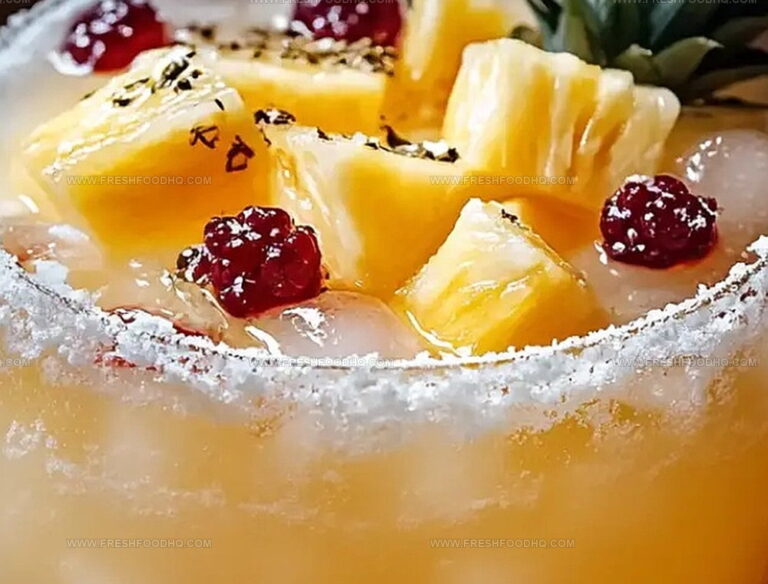 Frosty Pineapple Punch Recipe: A Sweet Tropical Refresher - Fresh Food HQ